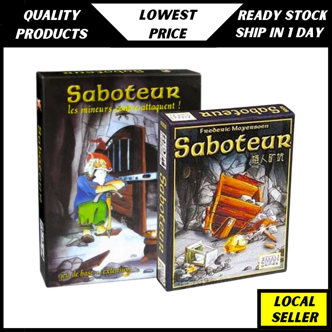 Saboteur 1+2 Card Games Saboteur 2 Expansion Board Games Family Indoor ...