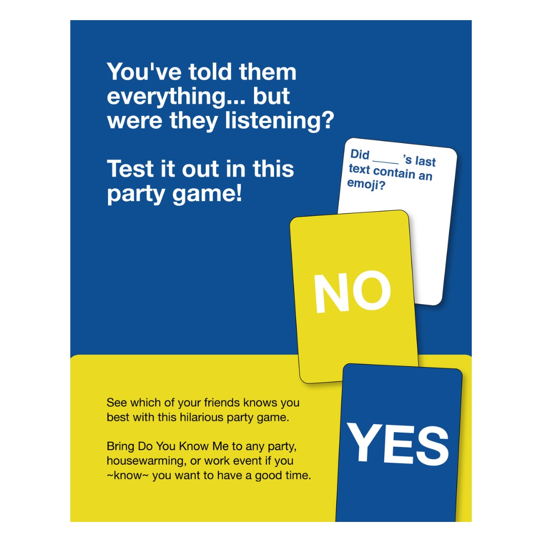 Do You Know Me? Card Game Board Game Get To Know Each Other Collection ...