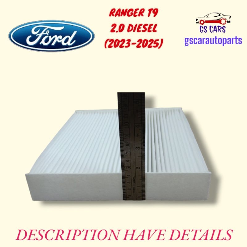 Ready stock Ford ranger t9 2.0 diesel 2023-2025 engine air filter mb3g-9601-ba & air cond cabin ...