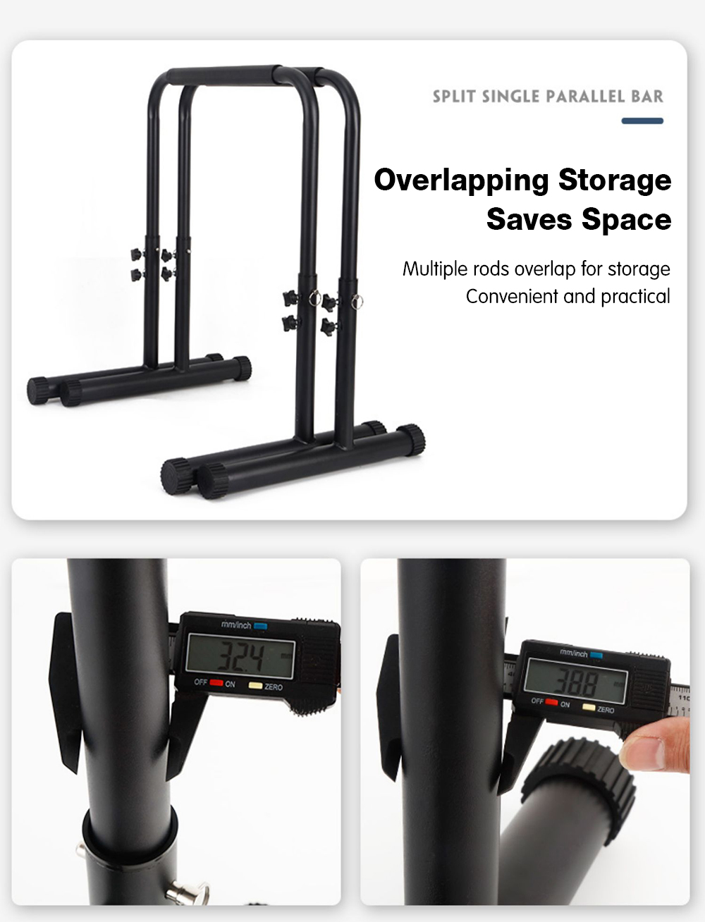 KEEP Heavy Duty Dip Bar Parallel Bar Portable Home Gym Body Weight ...