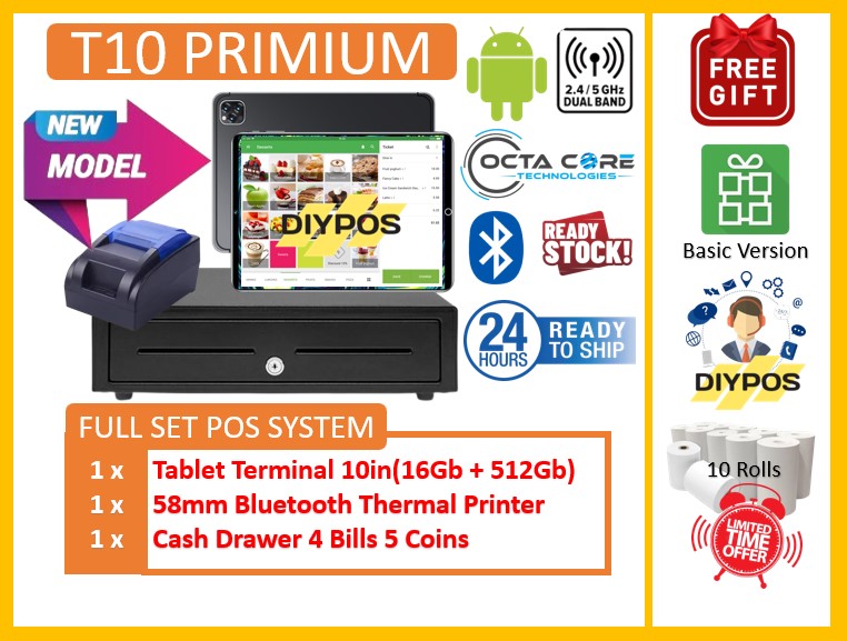 DIYPOS Loyverse TabletPOS Full Set POS System \ POS Sistem Set Penuh ...