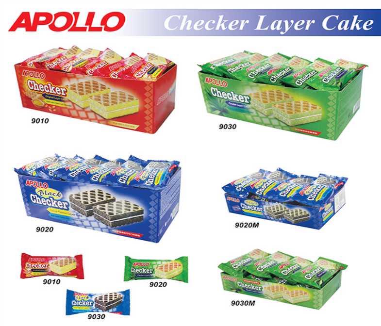 [New Stock] Apollo Layer Cake 18G X 24’S | Chocolate Pandan Strawberry ...