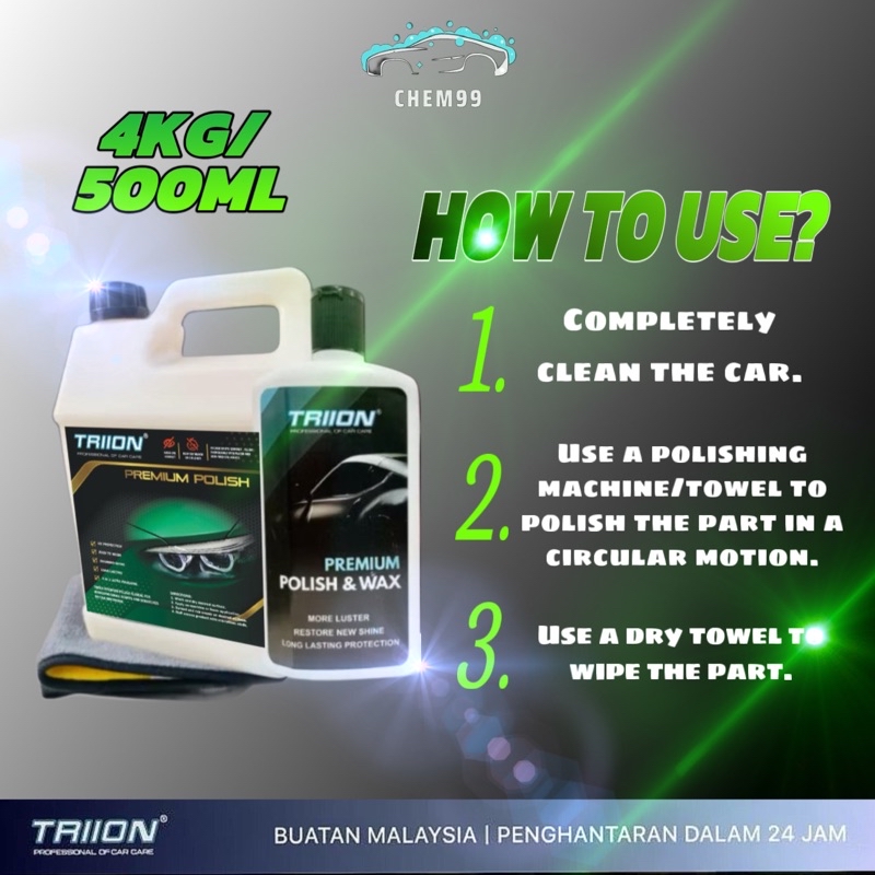 Diamond Polish & Wax Cleaner Polish Car Kereta watermark Remover ...