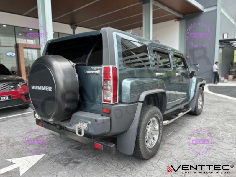 Hummer H3 2005-2010 Venttec Door Visor / Window Vent Visor Deflectors ...