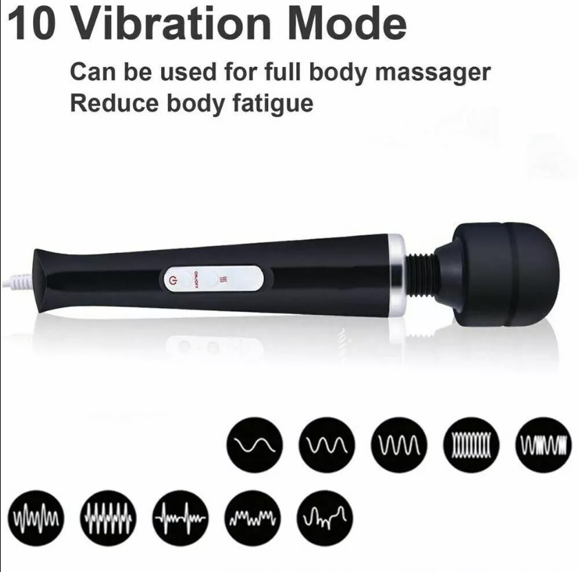 Big Head Women Vibrator Strong Massage Magic Wand Powerful Vibrate ...