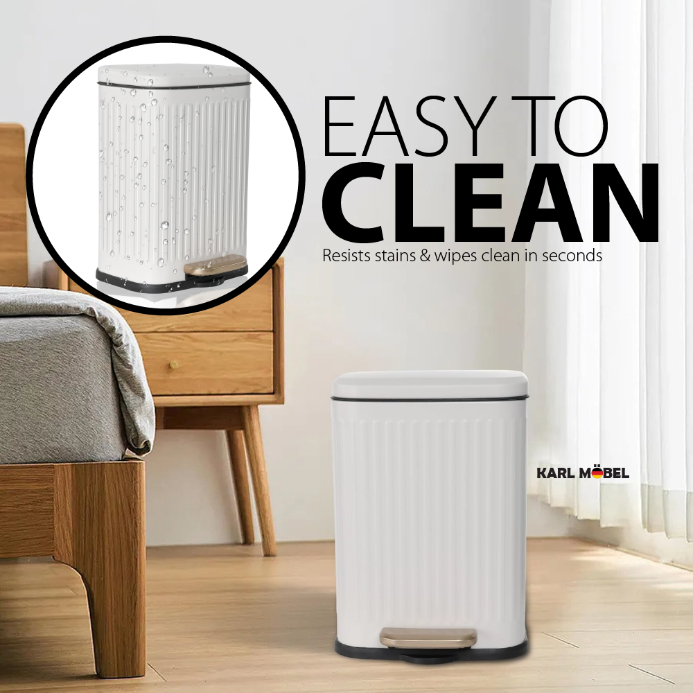 Luxbin™ Dustbin Kitchen 13L Tong Sampah Dapur Bertutup Stainless Steel ...