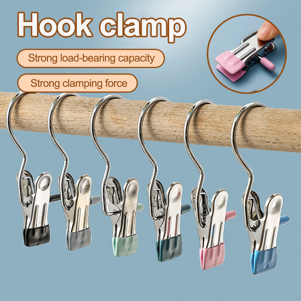 Multi functional plastic clip Hat clip rotating hook Curtain storage ...