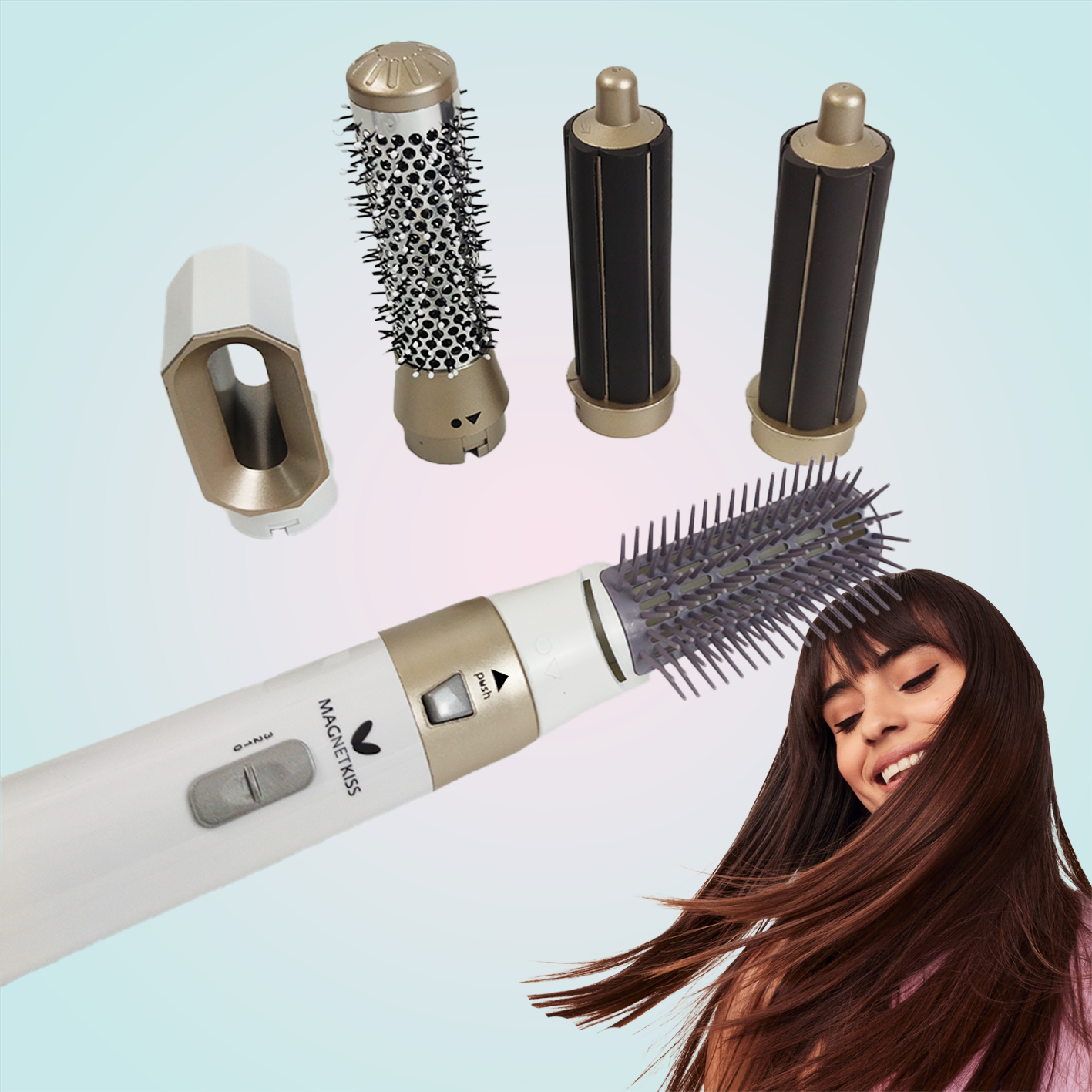 𝗠𝗮𝗴𝗻𝗲𝘁 𝗸𝗶𝘀𝘀 🎀 5 IN 1 Hair Dryer Styling tools 🎀 hairdryer pengering ...