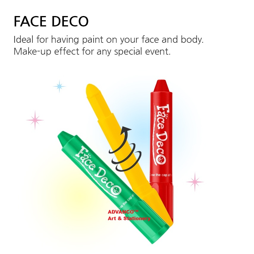 AMOS TWIST FACE DECO | FACE PAINTING (6 COLOURS IN 1 BOX) | Shopee Malaysia