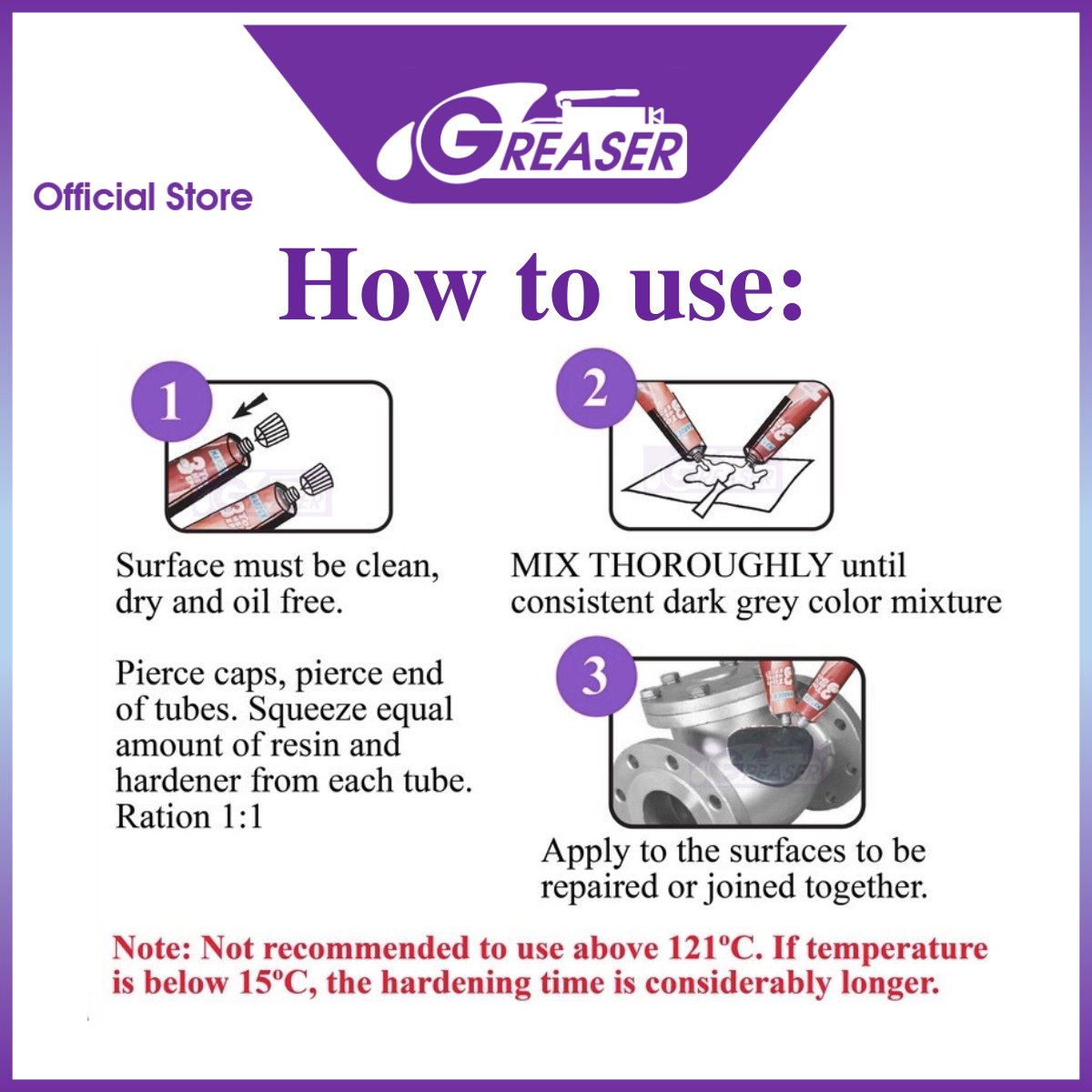 Hardex Gam 3 Tan / Gam 3 Ton / HE30 - 3 Ton Steelweld Epoxy Compound ...