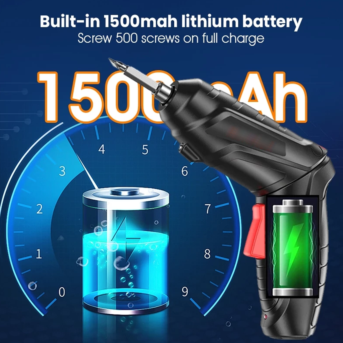 3.6V Cordless Electric Screwdriver Drill 47/113 PCS Mini Multifunction ...
