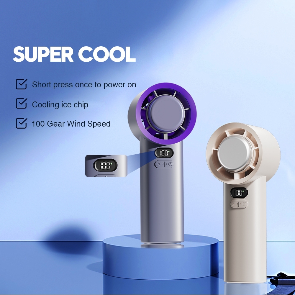Portable Bladeless Hand Fan Handheld Mini Aircond Fan Kipas Mini Turbo ...