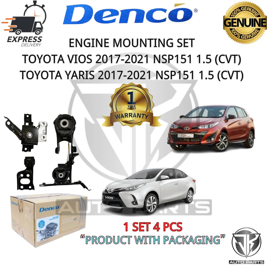 #DENCO#ENGINE MOUNTING SET TOYOTA VIOS 2017-2021 NSP151 1.5 (CVT),YARIS ...