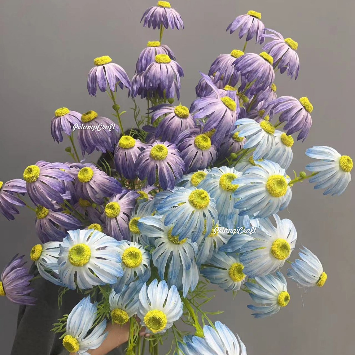 (4HEADS) CONEFLOWER Artificial Flower Bunga Plant Fake Orchid Silk ...