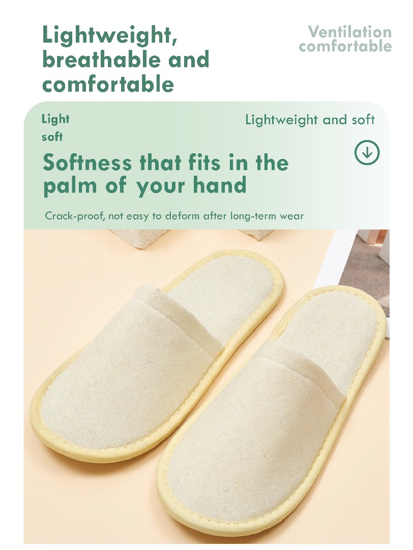 Disposable Hotel Slippers Toe Towelling Hotel Guest Travel Unisex Shoe ...