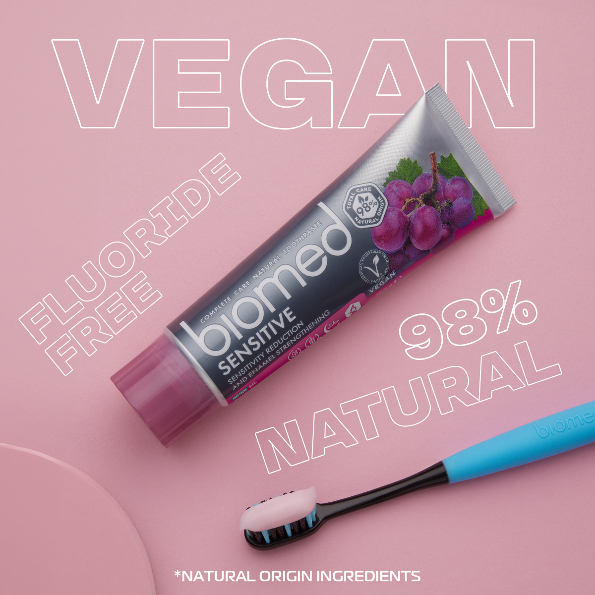 Biomed Natural Toothpaste Sensitive For sensitive reduction,敏感牙齿 | Ubat ...