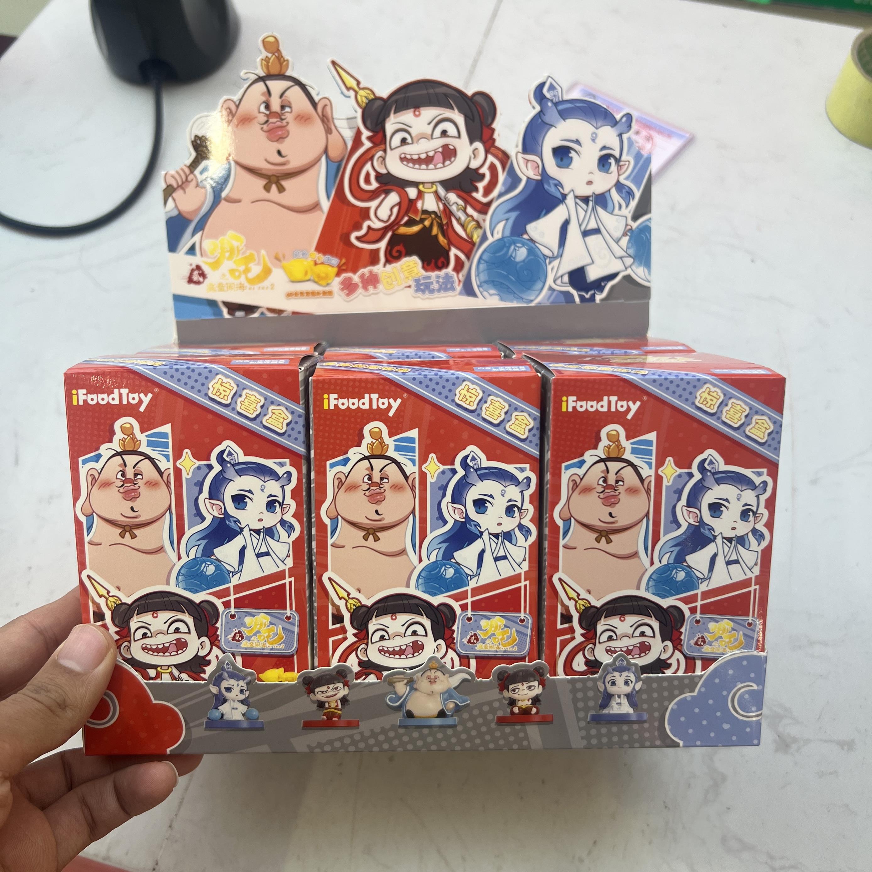 6Pcs/Set Nezha Aobing Figure Blind Box Cosplay Anime Figure Model Dolls ...