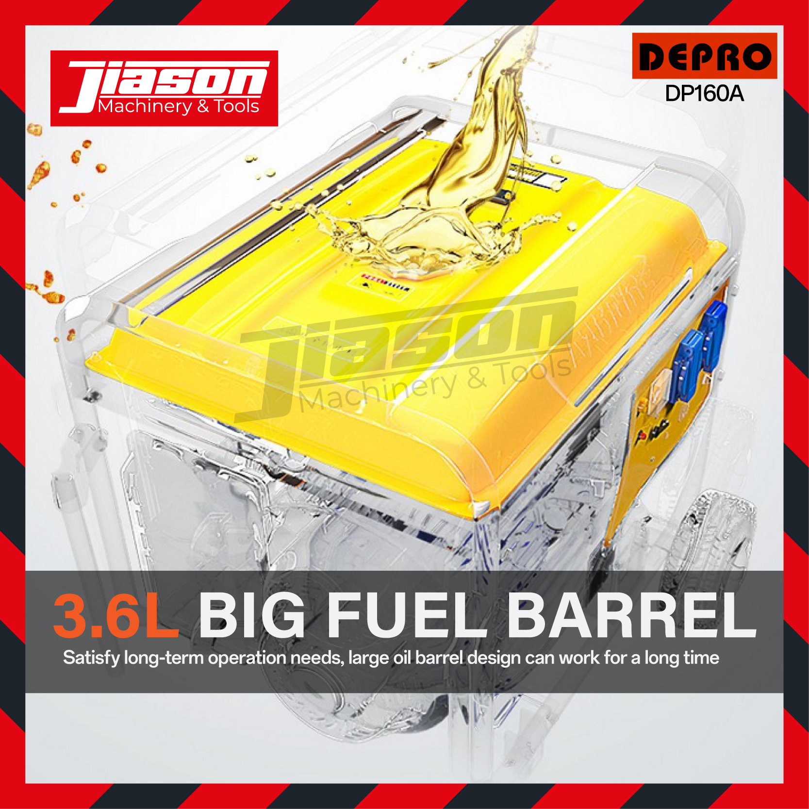 DEPRO DP160A 7HP Gasoline Welding Generator / Penjana | 1000W | Heavy ...