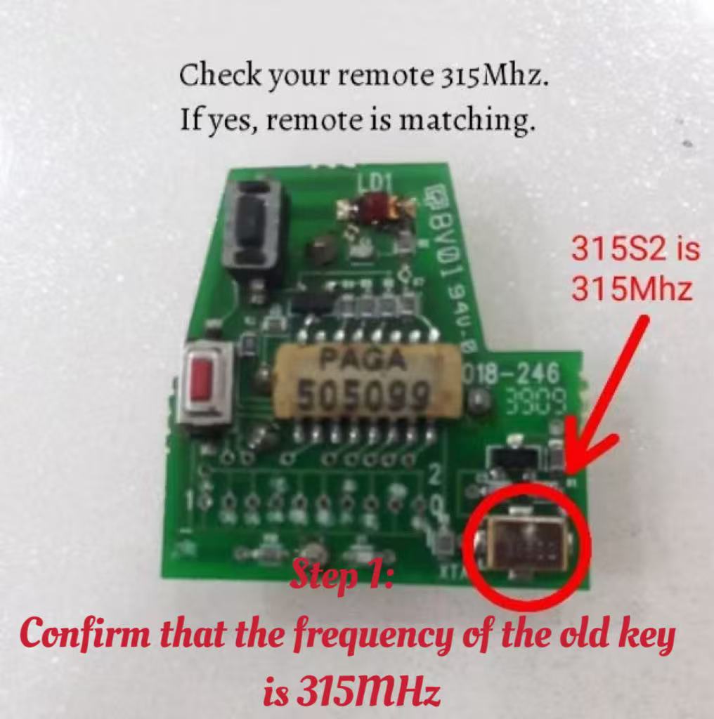 wonderful proton remote control key (315mhz) to copy PROTON Saga FL ...