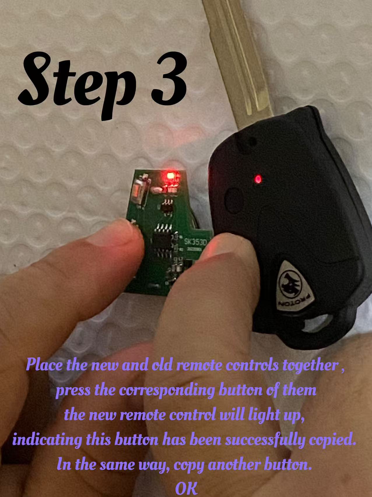 wonderful proton remote control key (315mhz) to copy PROTON Saga FL ...