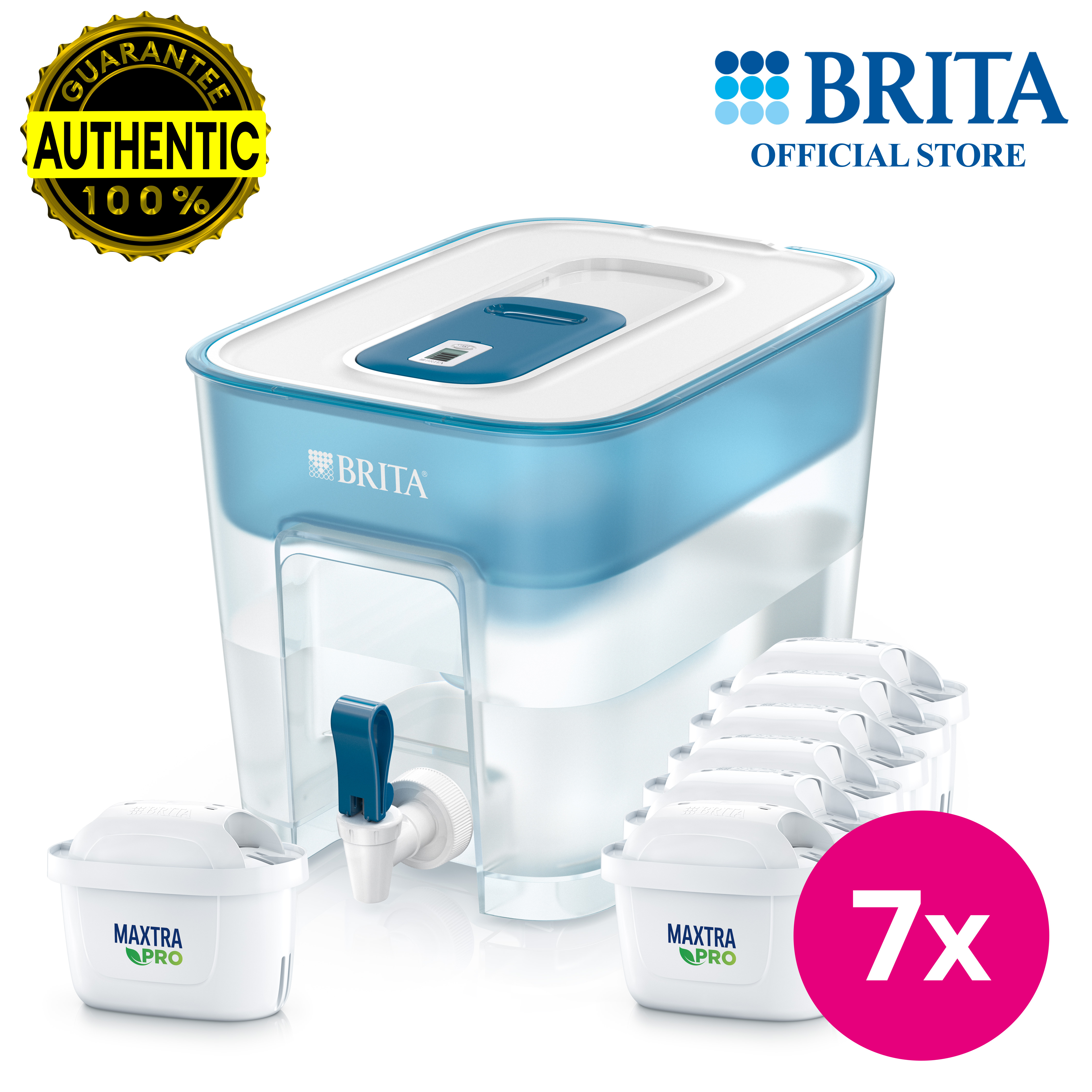 BRITA Water Filter XXL Tank Flow (8.2L) incl. MAXTRA Pro Pure ...