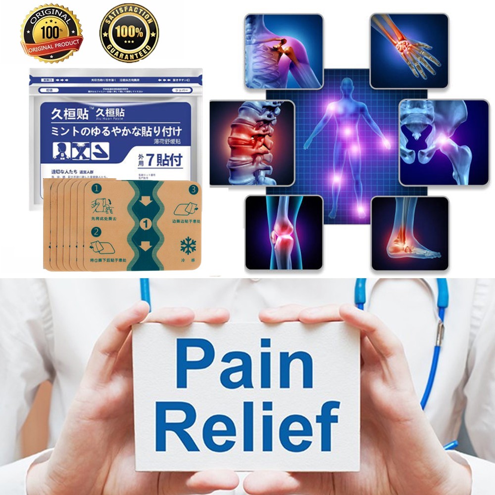 Original Japan 7PC Muscle Pain Relief Plaster knee discomfort Cervical ...