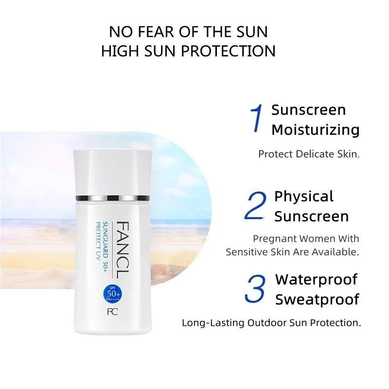 (BYSP)FANCL Sunguard 50+ Protect UV 60mL SPF50 + PA ++++ made in japan original | Shopee Malaysia