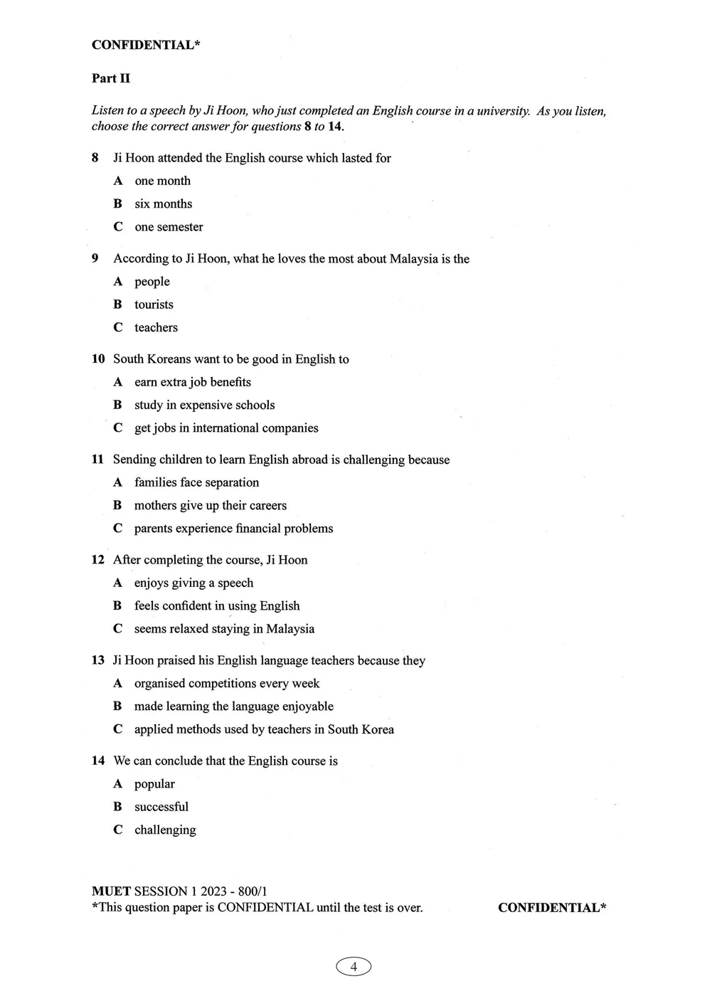[FUNBOOK] Collection of MUET Paper 2022, 2023 & 2024 Session 1-3 ...