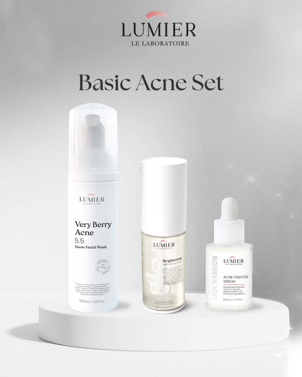 LUMIER - GLO BASIC ACNE SET BESTSELLER | Shopee Malaysia