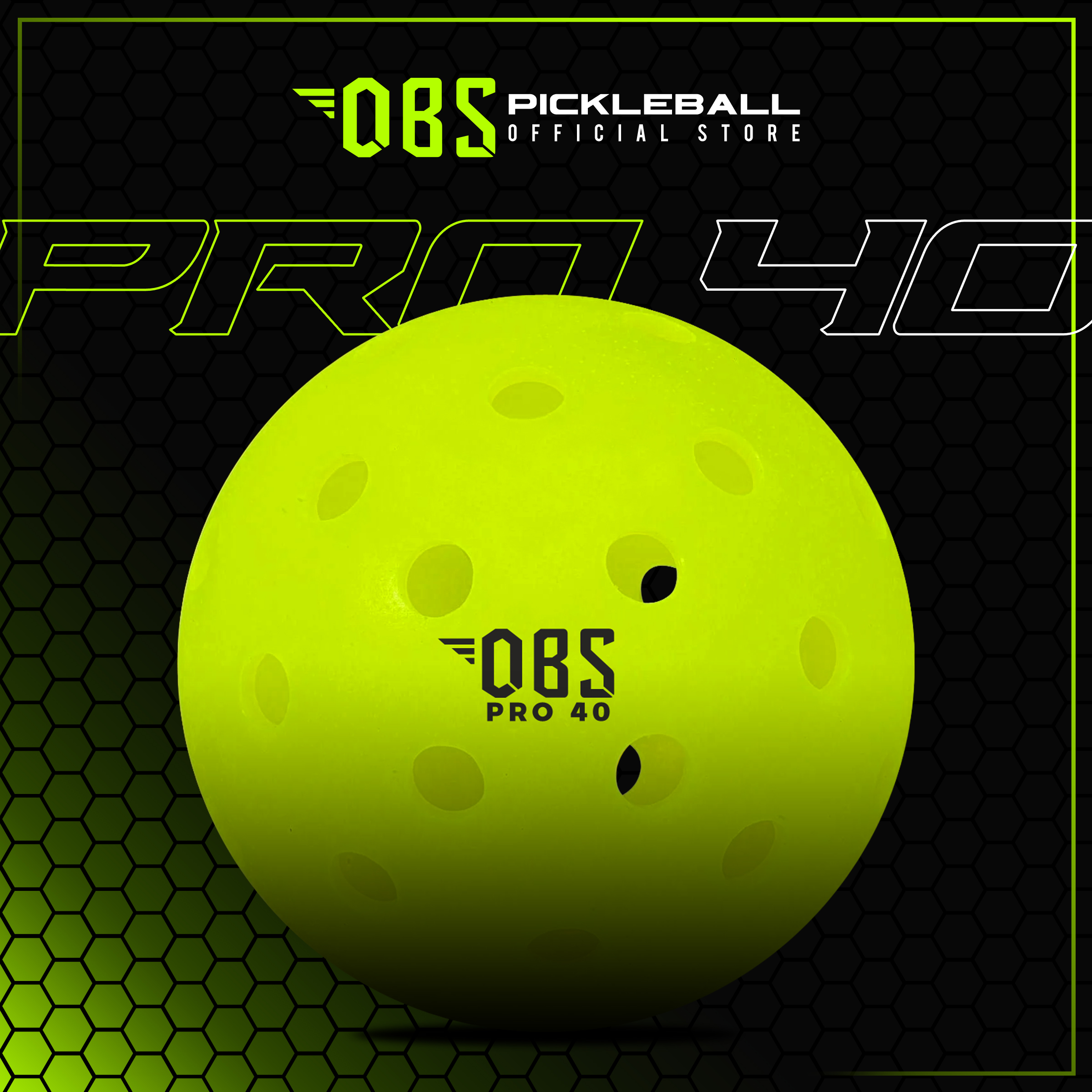 OBS Pickleball Ball Outdoor 40 holes Performance Pickleball ...
