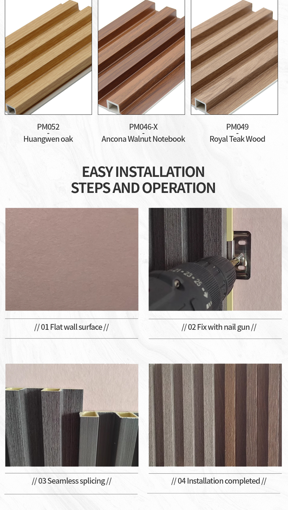 K_Mode WPC Fluted Wall , Easy D.I.Y , Ready Stock Fluted Wall Panel WPC ...