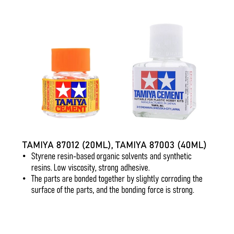 Tamiya Cement 87012 87003 87038 87182 87137 For Plastic/ABS Model Kits ...