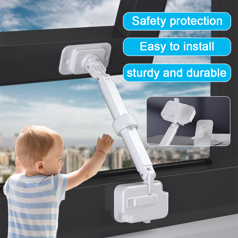 Baby Safety Windows Lock No Drilling Home Kids Protect kunci jendela ...
