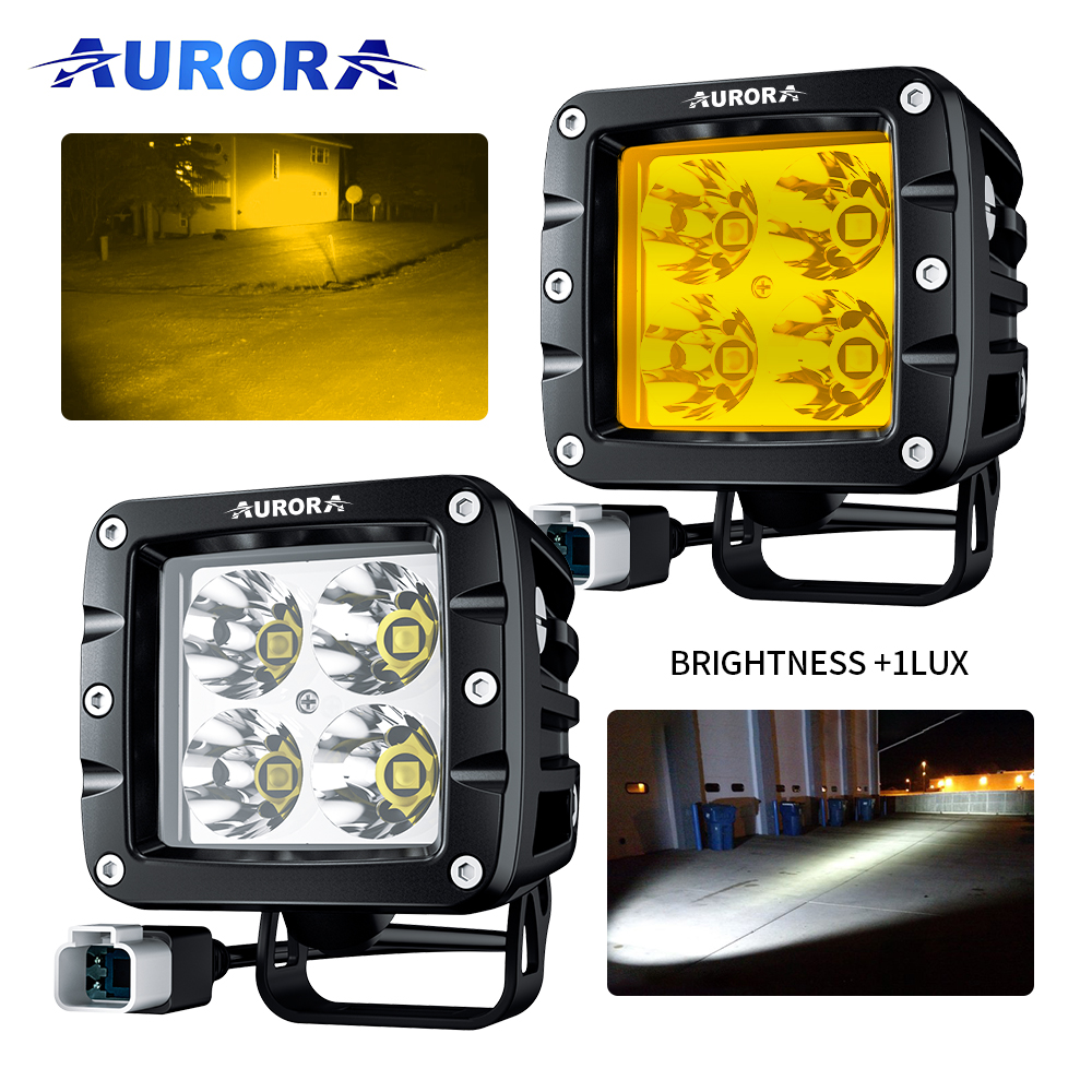 [1 pc ] AURORA 2inch 40W 20W Spot Beam Compact LED Work Light Pod Offroad Overland | Shopee Malaysia