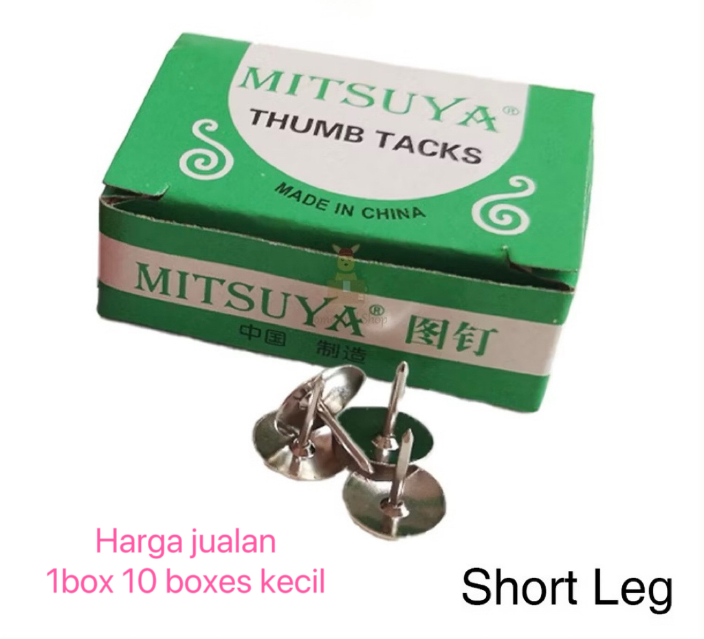 10 kotak paku tekan paku paku besi pin kertas paku panjang box paku ...