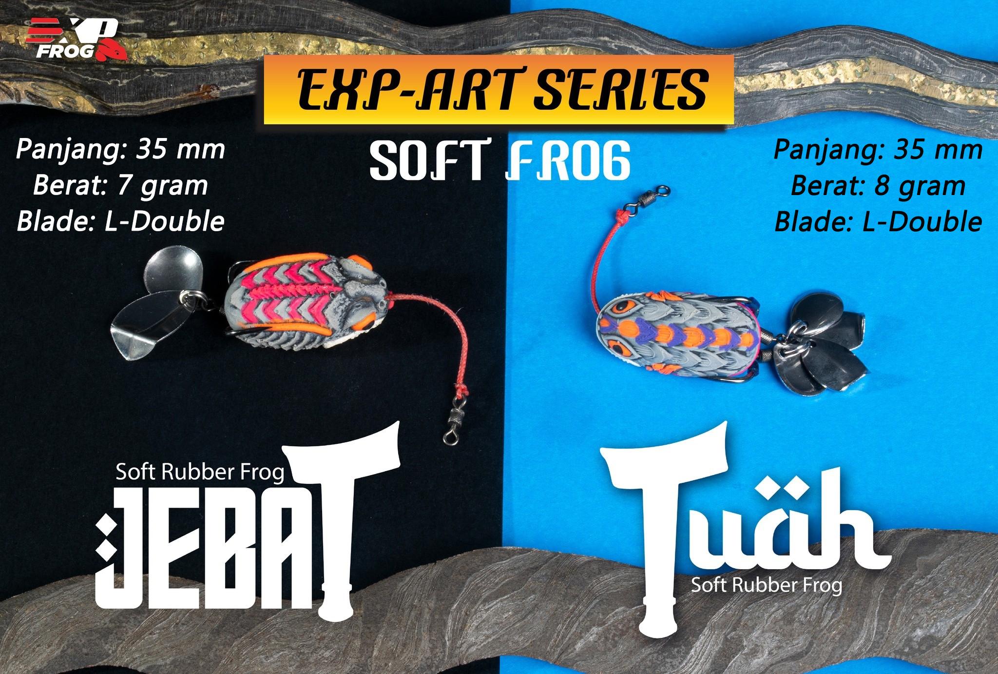 EXP TUAH / JEBAT / TUAH MINI / JEBAT MINI Soft Rubber Frog Expert For ...