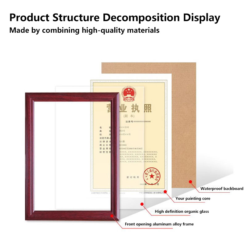 A4/A3 wall mounted certificate frame/photo decoration frame/document ...