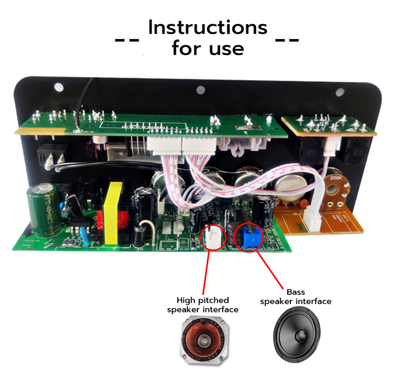 DIY MAX Home Karaoke Car Audio Subwoofer Bluetooth Display Amplifier ...