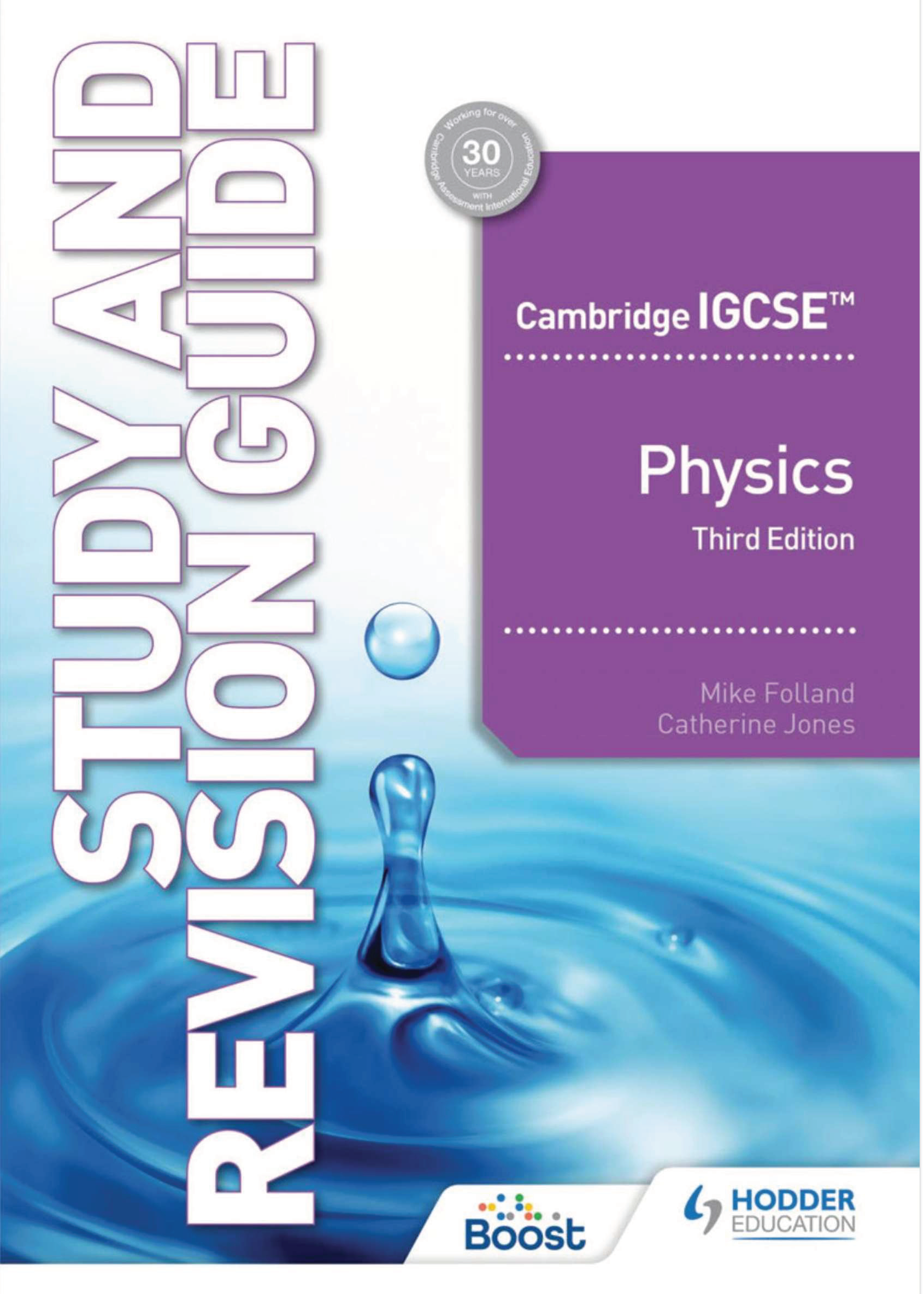 39.8 HODDER Cambridge IGCSE PHYSICS STUDY AND REVISION GUIDE + Answer IGCSE Physics Revision ...