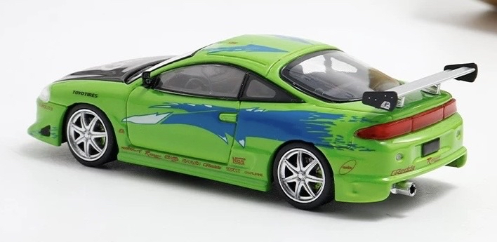 Fast & Speed 1/64 Mitsubishi Eclipse D30 Robocar - Green (The Fast And ...