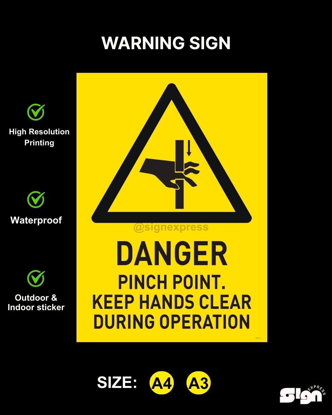 (READYSTOCK) WHEEL CLAMP AREA SIGN, BAHAYA MUDAH TERBAKAR SIGN ...