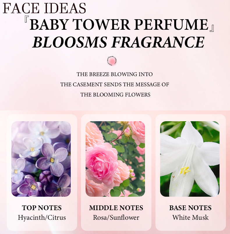 BHIYES Perfume Long Lasting Baby Fragrance 72 Hours Fresh Natural ...