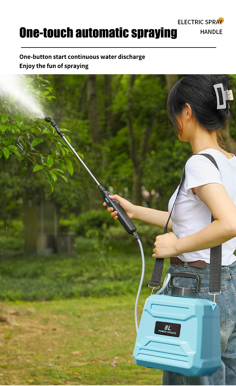 8L/5L Capacity Electric Garden Pressure Spraye Pump Pam Racun Bateri ...