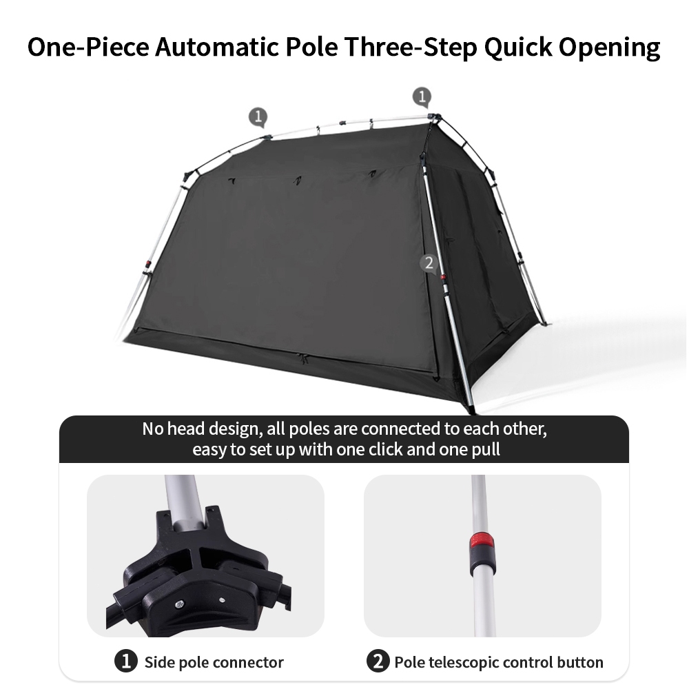 KEEPHIKE Outdoor Tent Camping Windproof Rainproof Sunproof House-Shaped ...