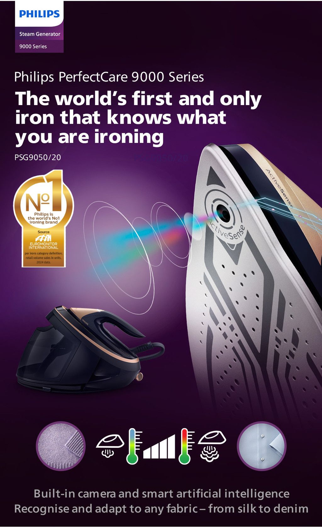 Philips PSG9050 | Steam Generator Iron | Smart, Powerful, Compact ...