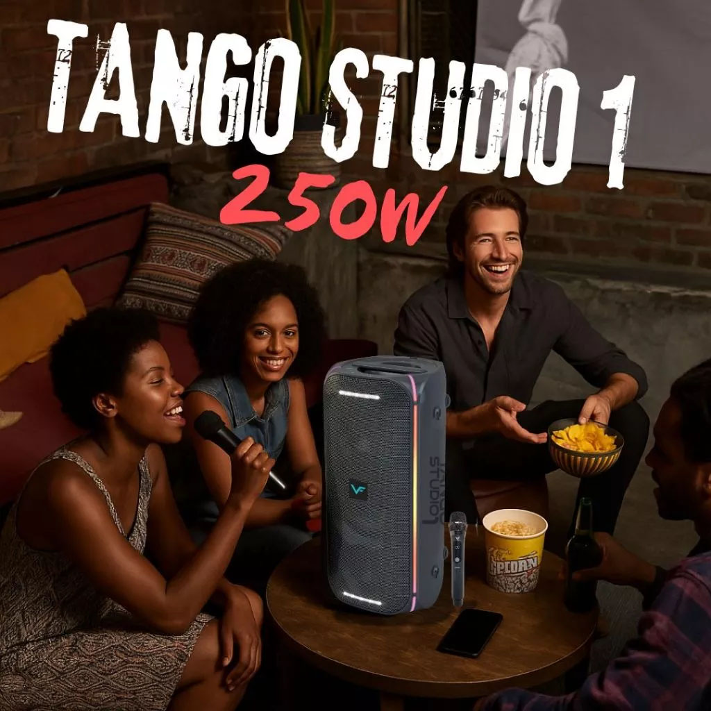 VINNFIER TANGO STUDIO 1 250W MAX KARAOKE PORTABLE BLUETOOTH SPEAKER ...