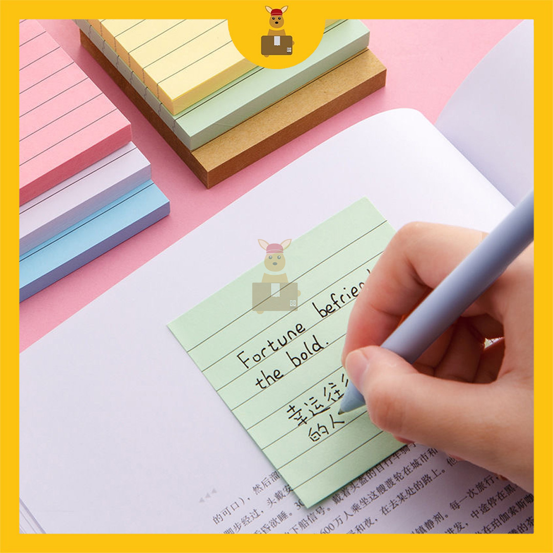Lines Sticky Note Square Sticky Note Pad Single Line Memo Pad Sticky ...