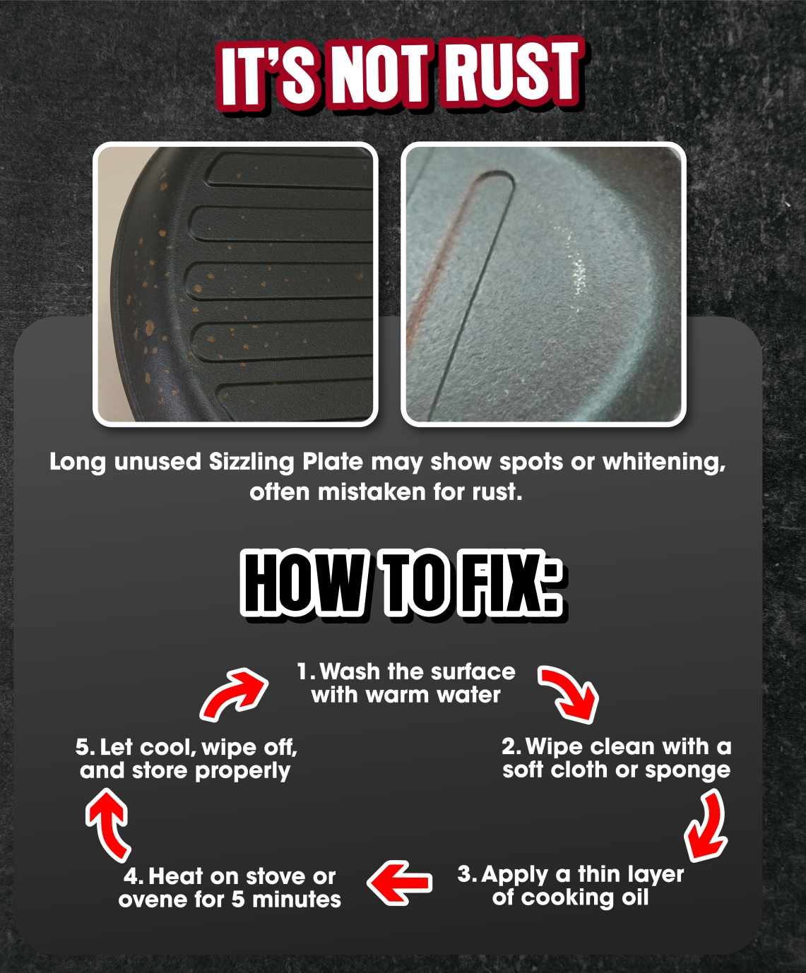 🔥 Promo Hebat 🔥 Sizzling Cast Iron Hot Plate Oval With Wood Plate ...