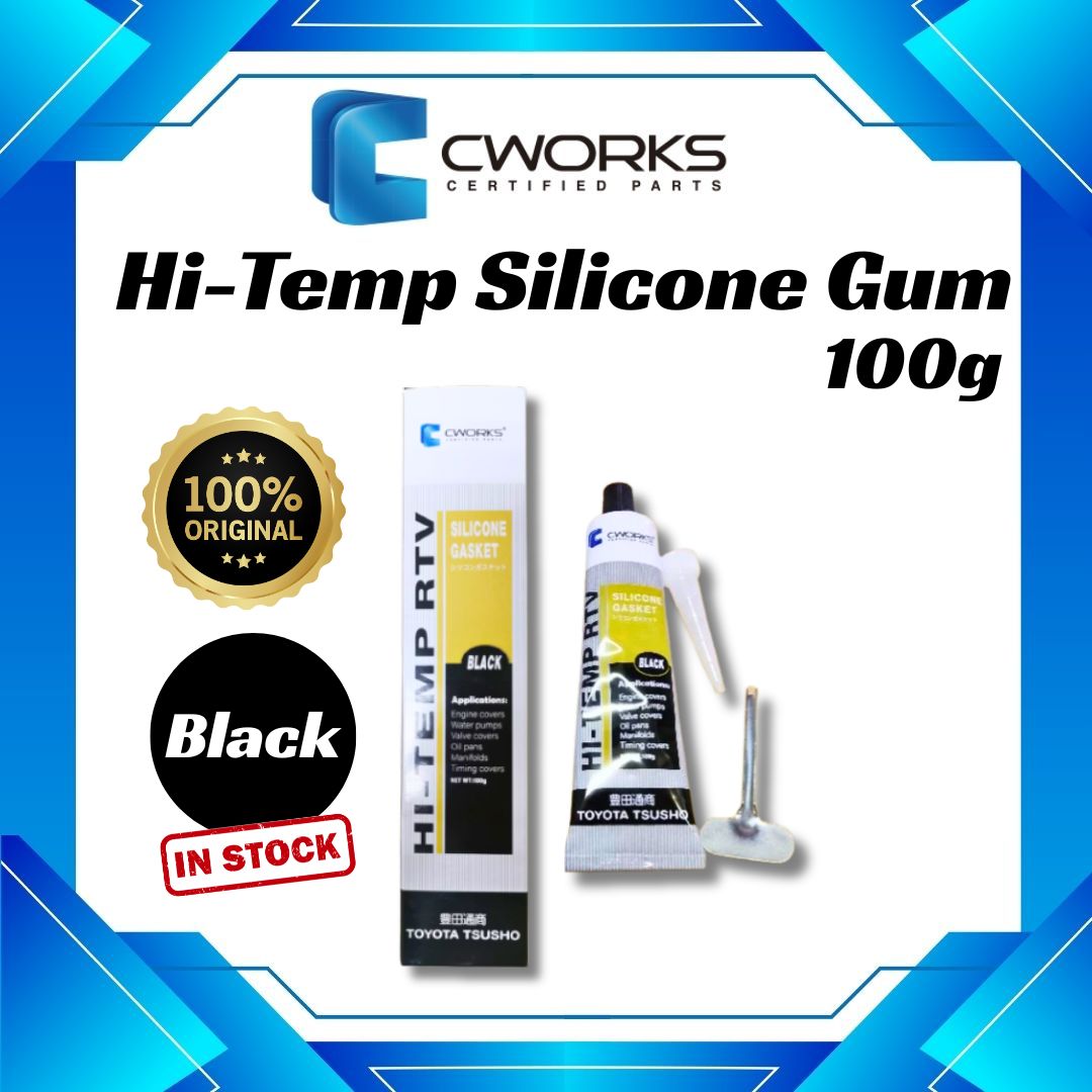 CWORKS HIGH TEMP RTV GREY BLACK Silicone Sealing Frit Powder Glass ...