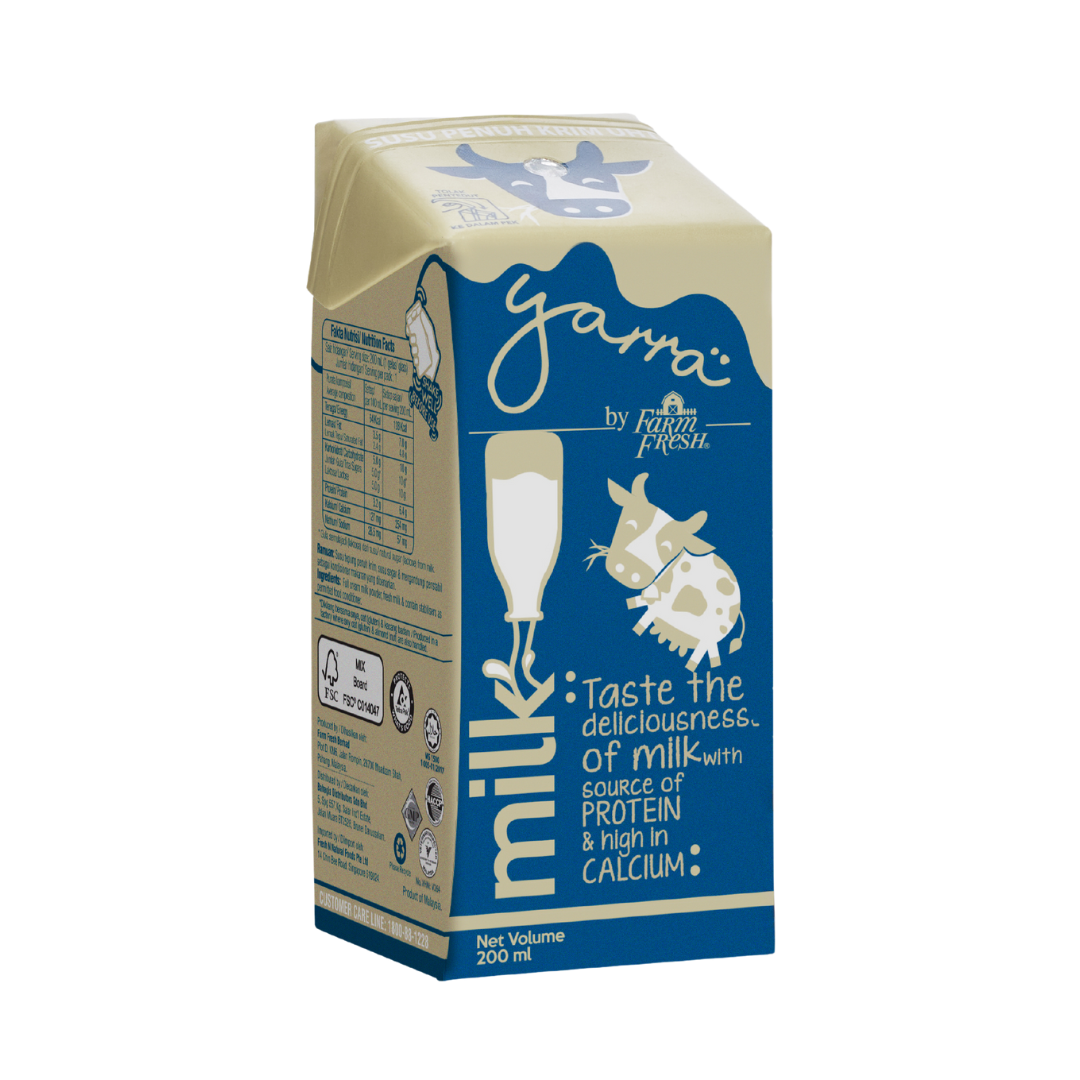 Yarra By Farm Fresh Full Cream Milk(200ML x 24 btl) 3 flavors in 1 box ...